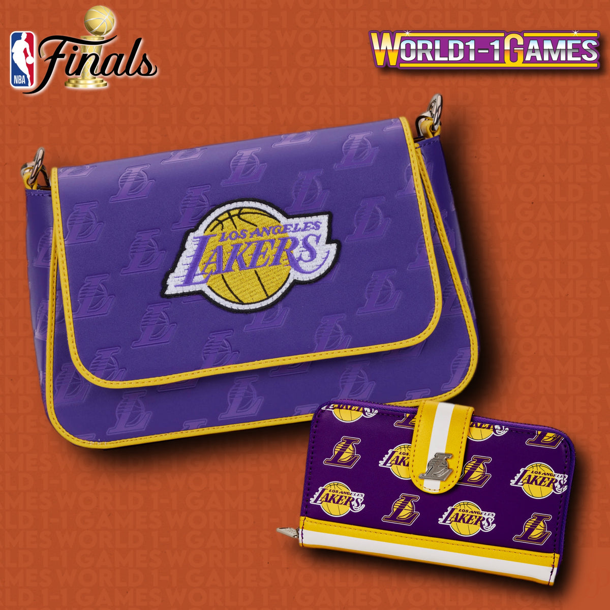 NBA Playoffs Los Angeles Lakers Bundle - Crossbody + Wallet Loungefly ...